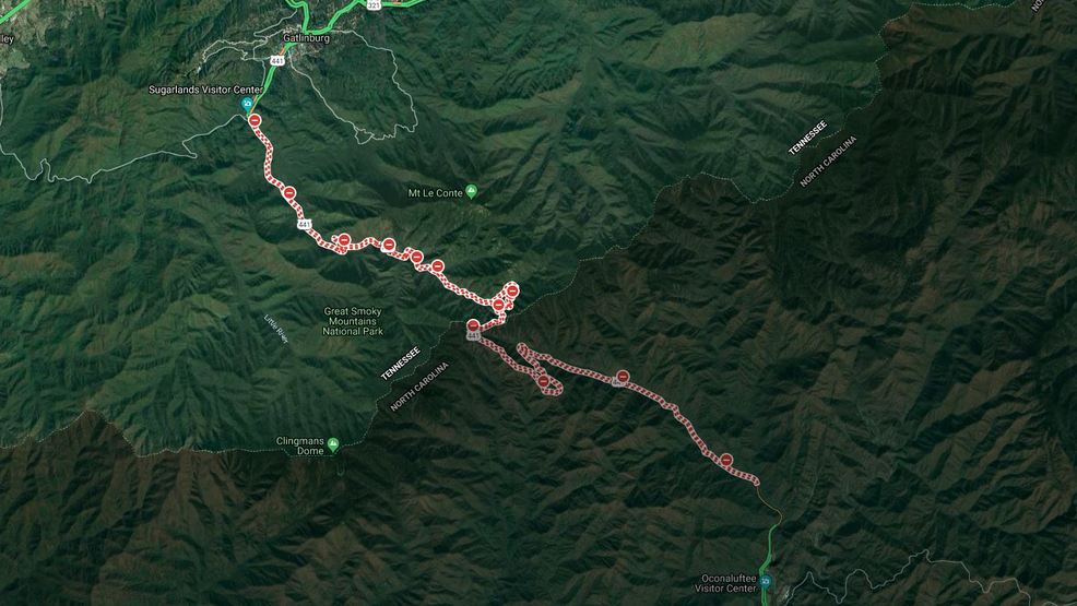 HWY 441 between Gatlinburg, TN and Cherokee, NC reopens after snow, ice ...