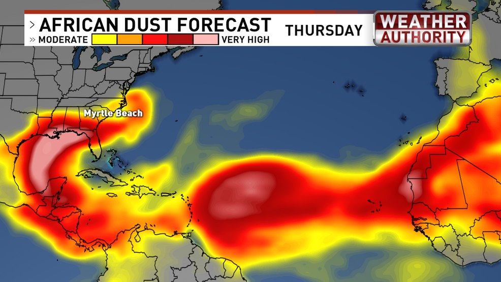 African dust to bring hazy skies, flair up in allergies this weekend | WPDE