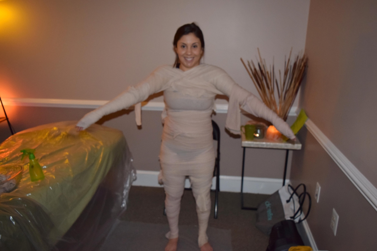 Who knew getting wrapped like a mummy could be so relaxing! | DC Refined